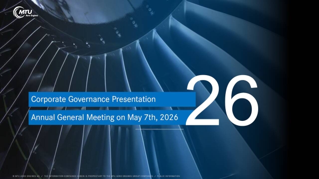 MTU Aero Engines AG (MTUAY) Shareholder/Analyst Call - Slideshow ...