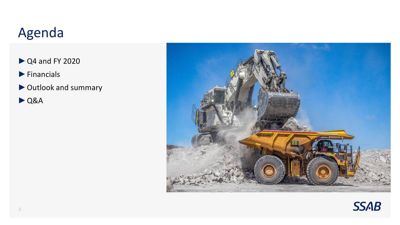 SSAB AB (publ) 2020 Q4 - Results - Earnings Call Presentation (OTCMKTS:SSAAF) | Seeking Alpha