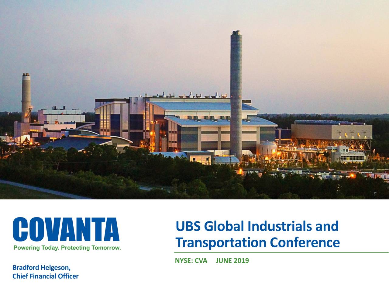 Covanta Holding (CVA) Presents At UBS Global Industrials and ...