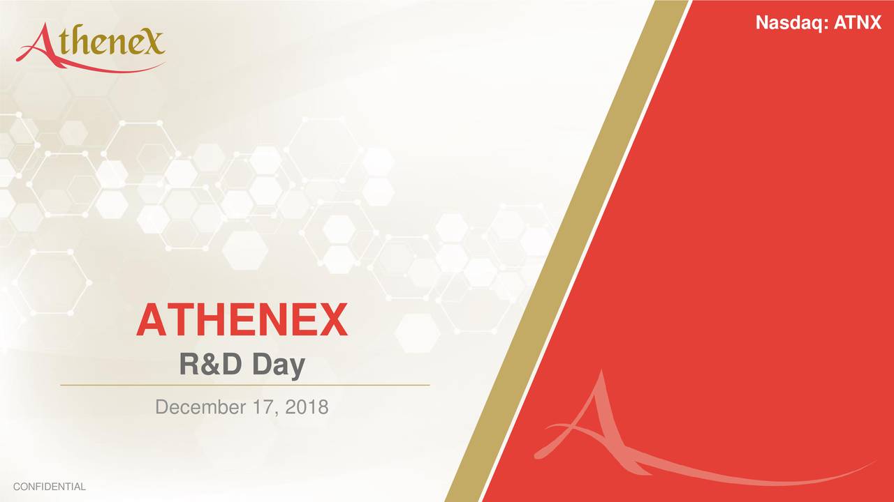 Athenex (ATNX) R&D Day Call - Slideshow (OTCMKTS:ATNXQ-DEFUNCT-575382 ...