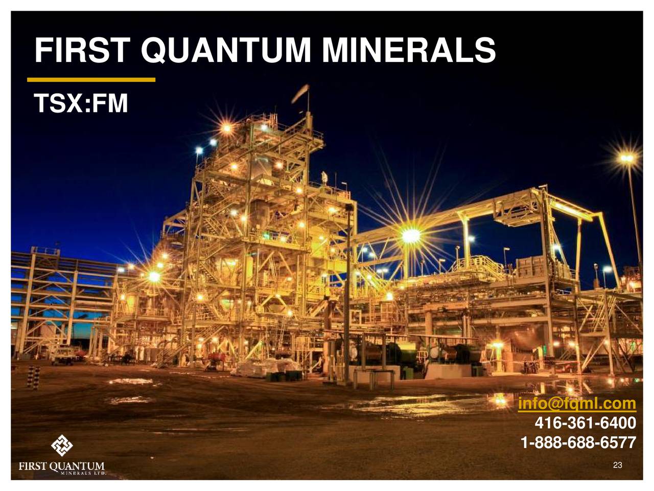 First Quantum Minerals Ltd. 2019 Q4 - Results - Earnings Call ...