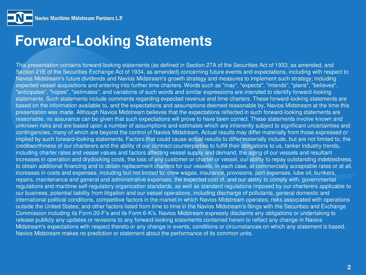 Navios Maritime Midstream Partners LP 2016 Q3 - Results - Earnings Call ...