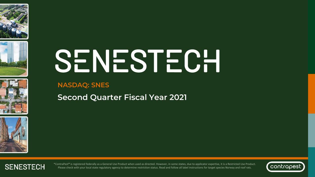 SenesTech, Inc. 2021 Q2 - Results - Earnings Call Presentation (NASDAQ ...