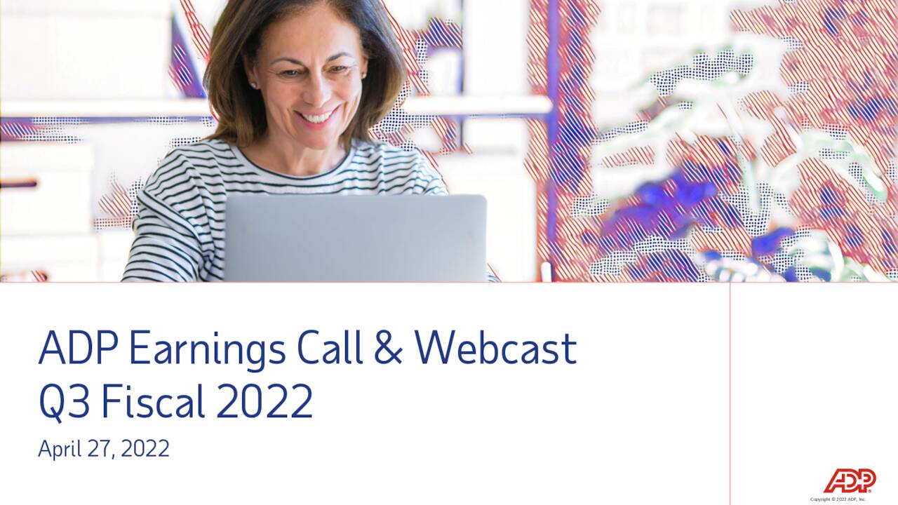 Automatic Data Processing, Inc. 2022 Q3 - Results - Earnings Call ...