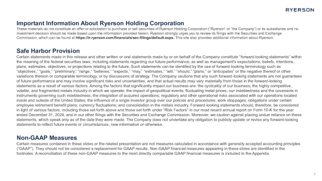 Ryerson Holding Corporation 2025 Q3 - Results - Earnings Call ...