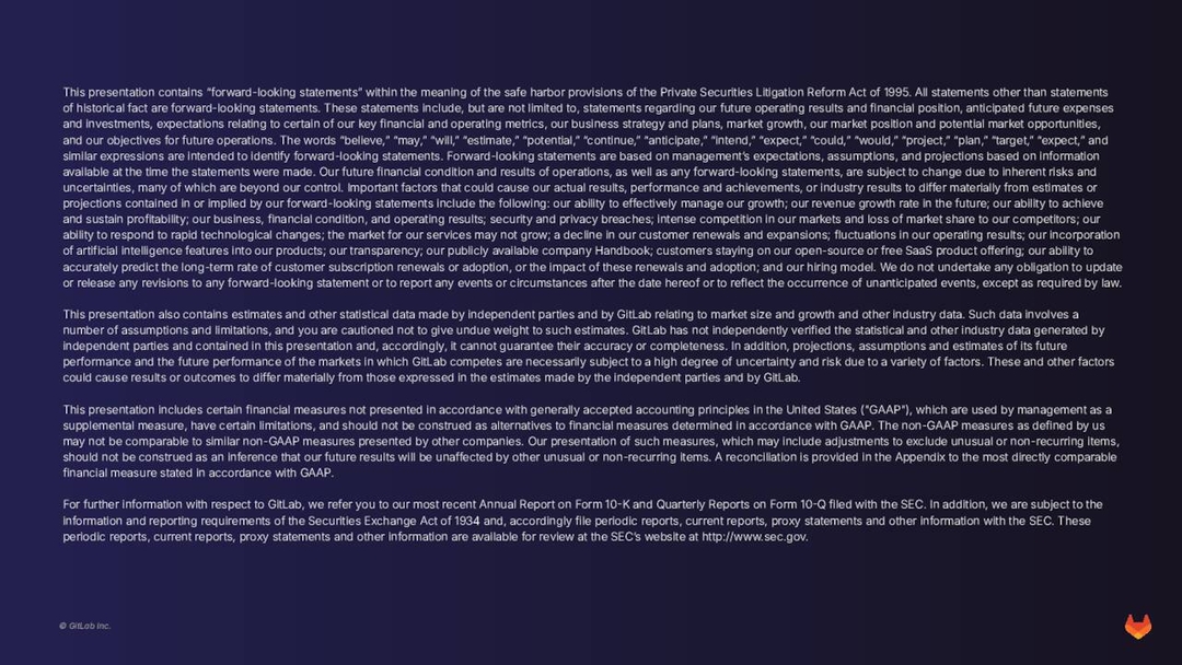GitLab Inc. 2026 Q2 - Results - Earnings Call Presentation (NASDAQ:GTLB) 2025-09-03 | Seeking Alpha