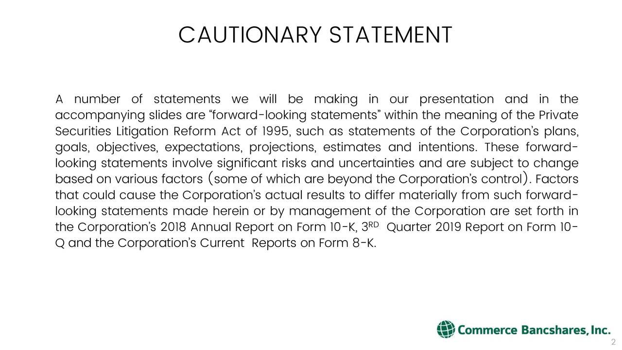 Commerce Bancshares (CBSH) Investor Presentation - Slideshow (NASDAQ ...