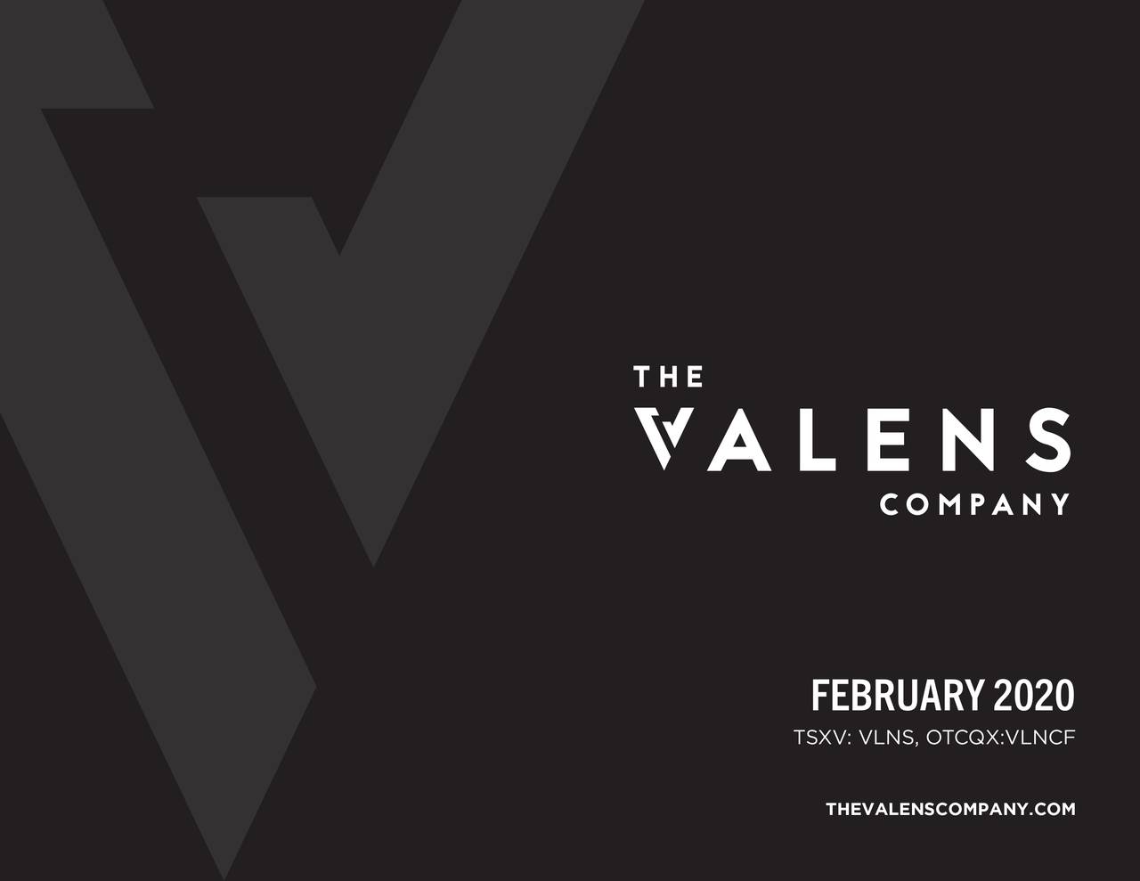 Valens GroWorks (VLNCF) Investor Presentation - Slideshow (NASDAQ:SNDL ...