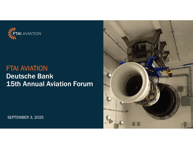 FTAI Aviation Ltd. (FTAI) Aviation Ltd. Presents at Deutsche Bank 15th ...