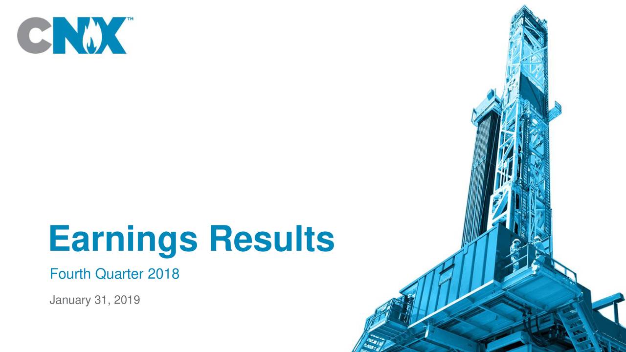CNX Resources Corporation 2018 Q4 - Results - Earnings Call Slides (NYSE:CNX) | Seeking Alpha