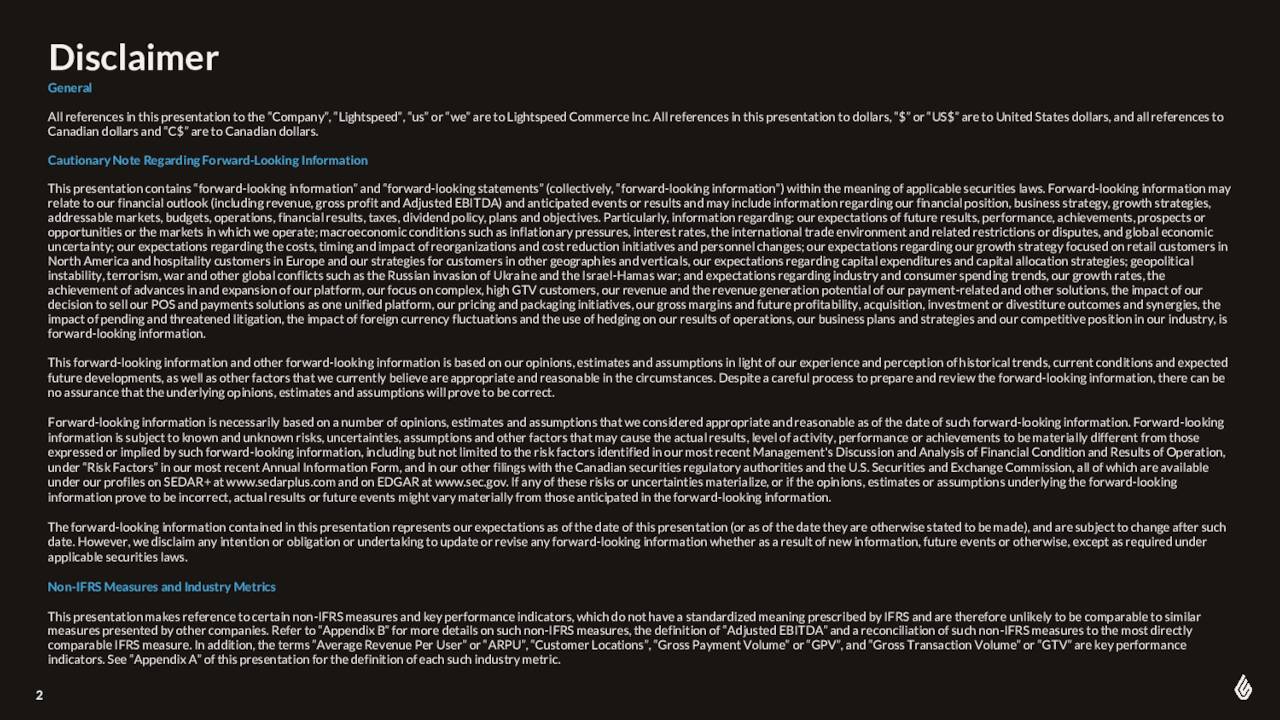 Lightspeed Commerce Inc. 2025 Q4 - Results - Earnings Call Presentation ...